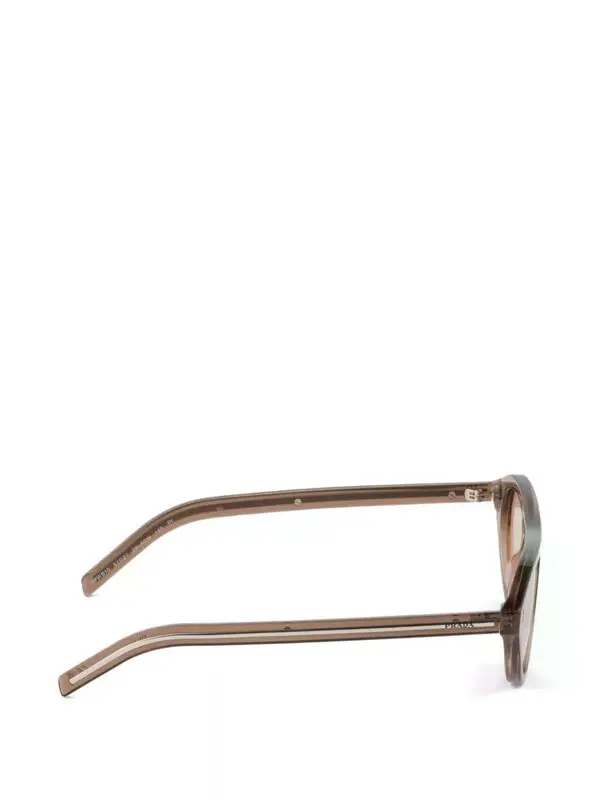 Prada Sunglasses With Engraved Logo - Brown