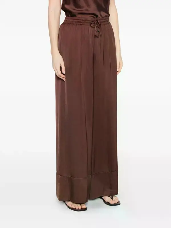 Dixie Drawstring-waist Palazzo Pants - Brown