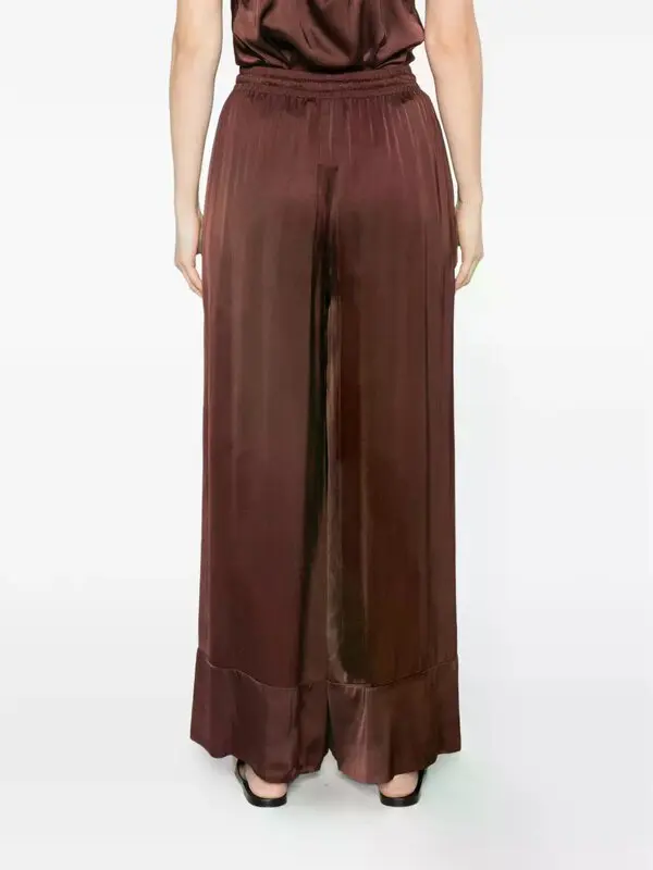 Dixie Drawstring-waist Palazzo Pants - Brown