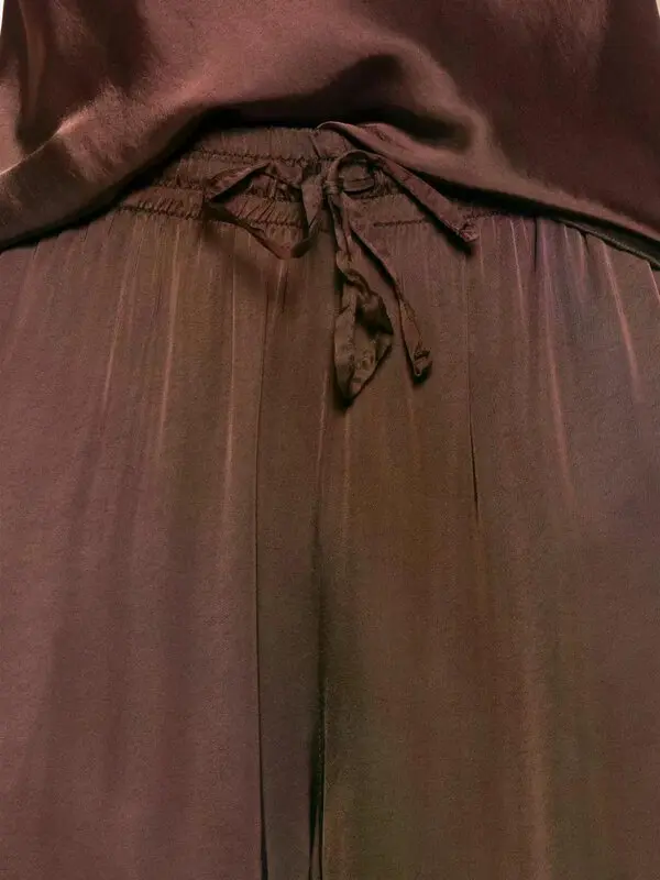 Dixie Drawstring-waist Palazzo Pants - Brown