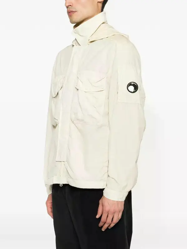 C.P. COMPANY Hooded Overshirt - Neutrals