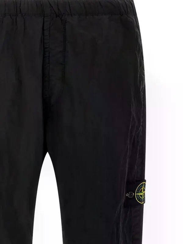 Stone Island Zip Trousers - Black