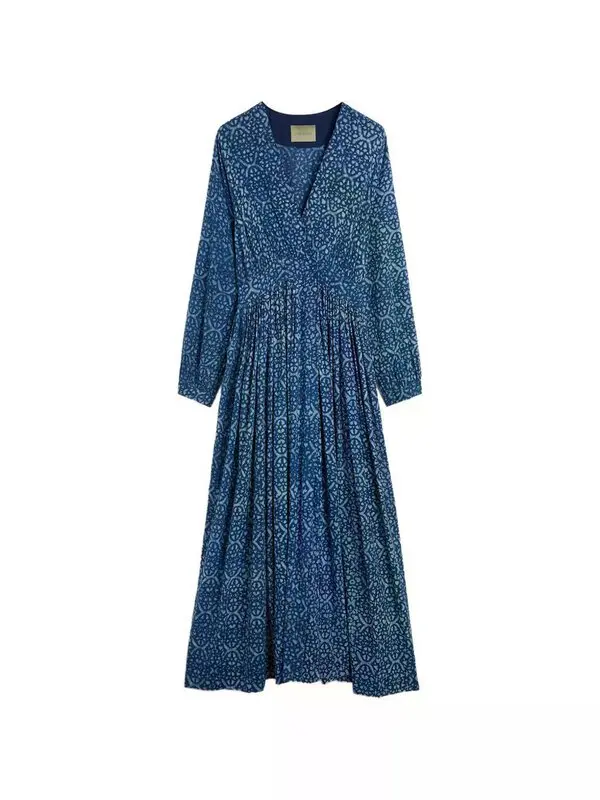 Momoni Printed V-neck Dress