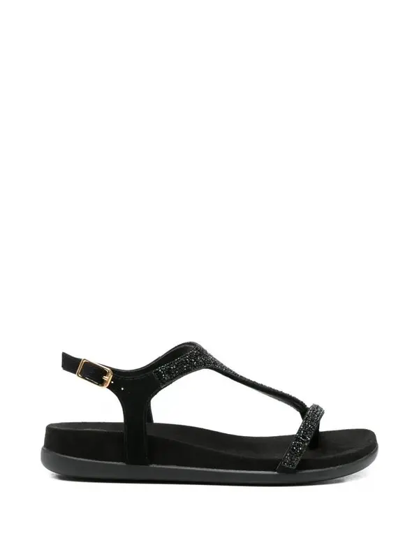 Unisa Embellished Leather Sandals With Buckle Fastening