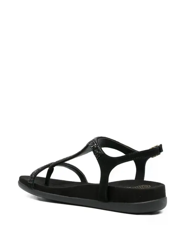Unisa Embellished Leather Sandals With Buckle Fastening