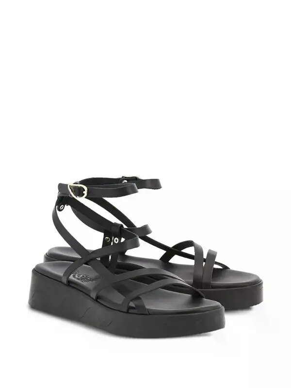ANCIENT GREEK SANDALS Stiliani Leather Platform Sandals