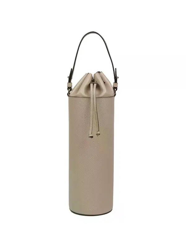 Smythson Drawstring Panama Wine Tote