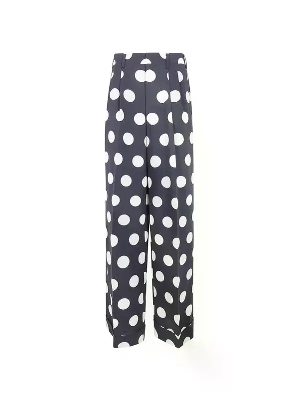 Junya Watanabe Polka-dot Pleated Trousers
