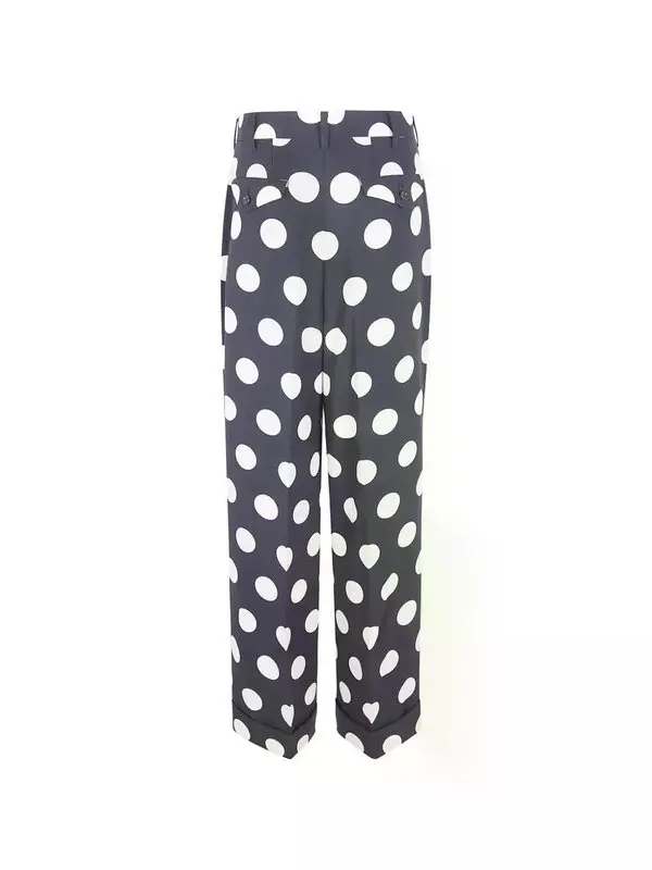 Junya Watanabe Polka-dot Pleated Trousers