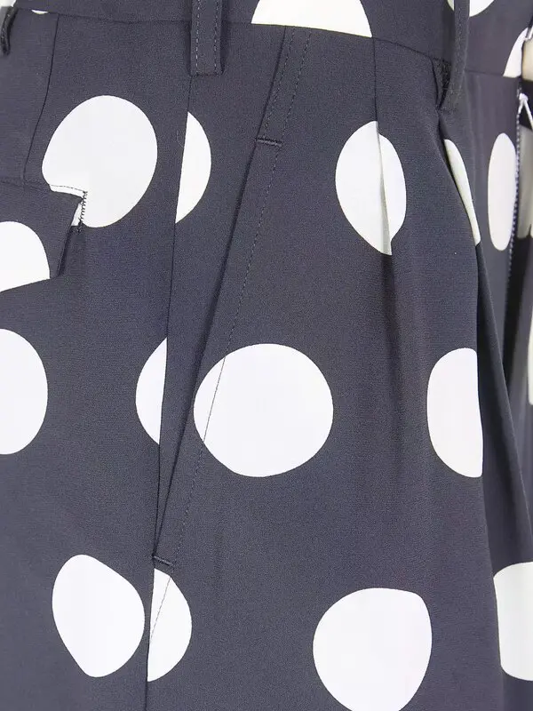 Junya Watanabe Polka-dot Pleated Trousers