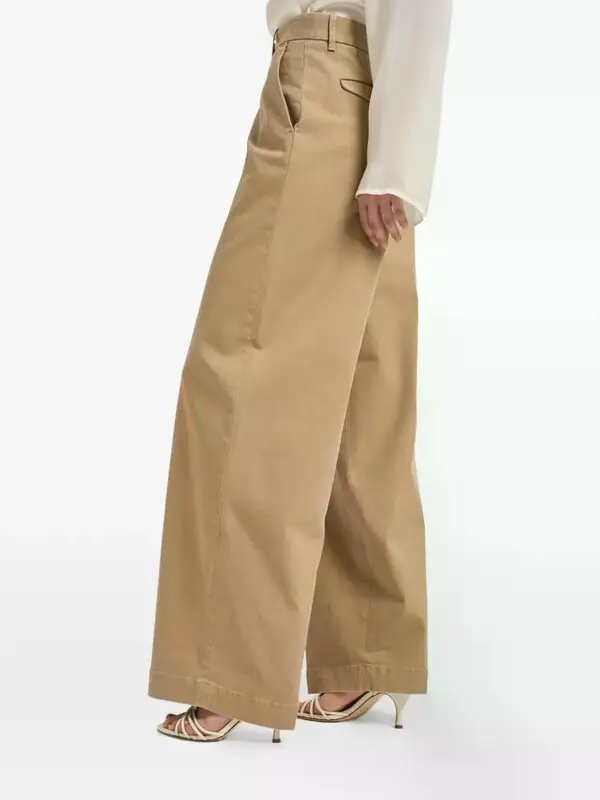 NINE:INTHE:MORNING Wide-leg Trousers - Neutrals