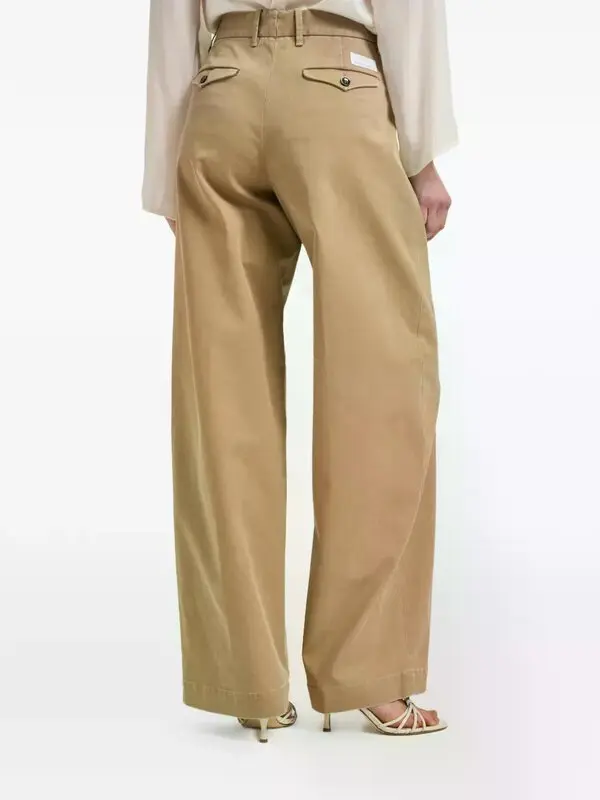 NINE:INTHE:MORNING Wide-leg Trousers - Neutrals