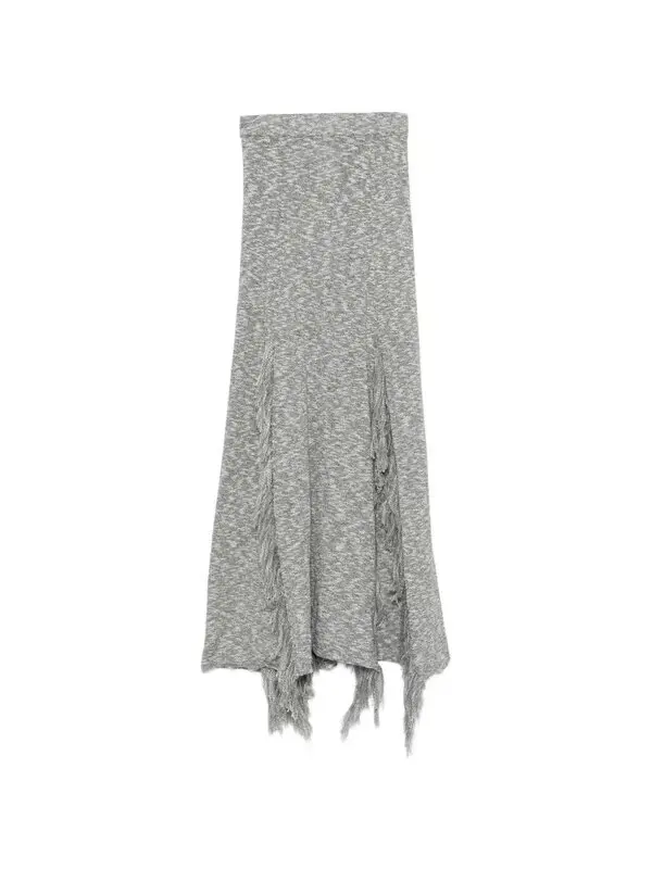 MRZ Fringed Skirt - Grey