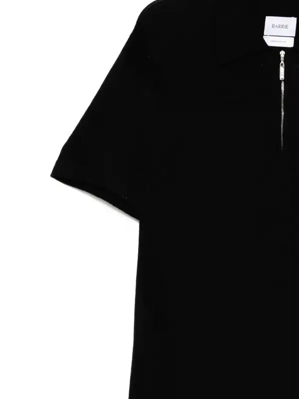BARRIE B-label Cashmere Polo Shirt - Black