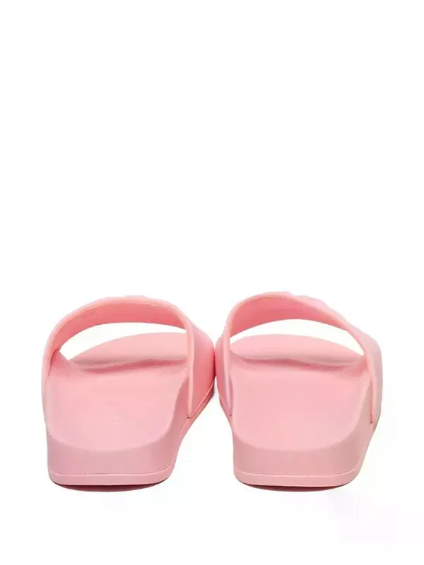 Pinko Logo-detail Slip-on Slides - Pink