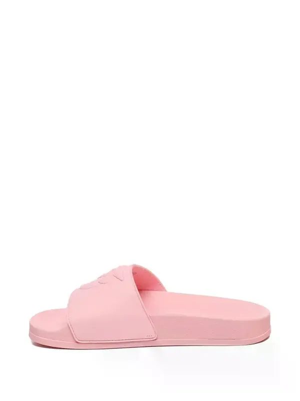 Pinko Logo-detail Slip-on Slides - Pink