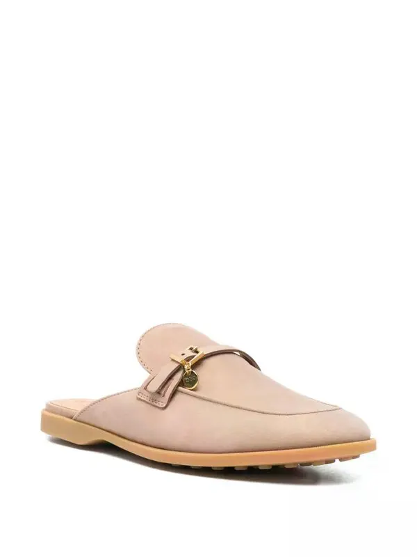 TOD'S Buckle Mules - Neutrals