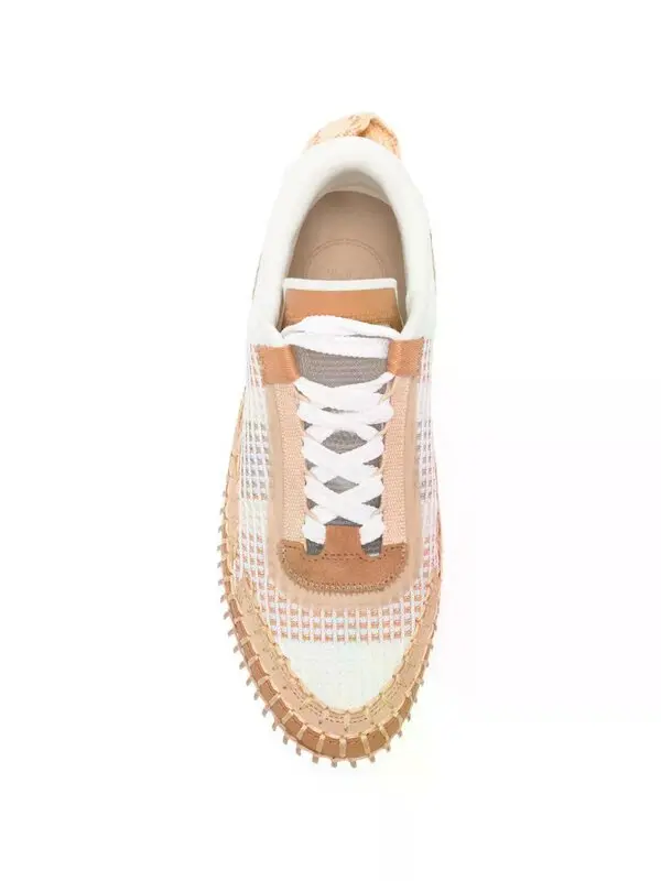 Chloé Nama Lace-up Sneakers - White