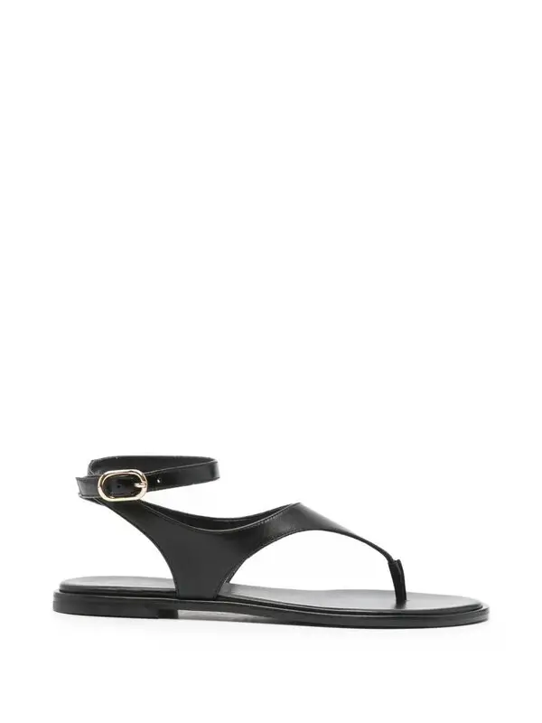 STUART WEITZMAN Marley Flat Sandals - Black