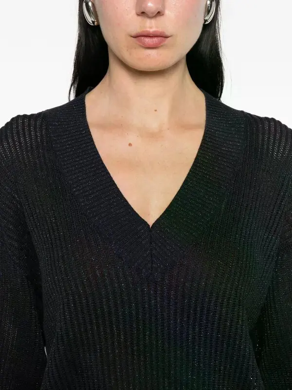 Brunello Cucinelli V-neck Sweater - Blue