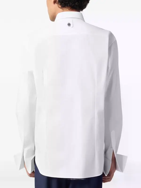 BILLIONAIRE Pleated Shirt - White
