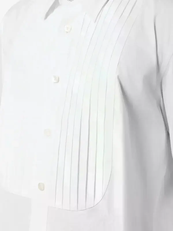 BILLIONAIRE Pleated Shirt - White