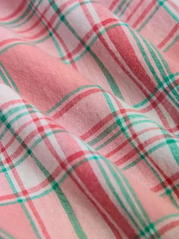 DRAKE'S Madras Plaid Shirt