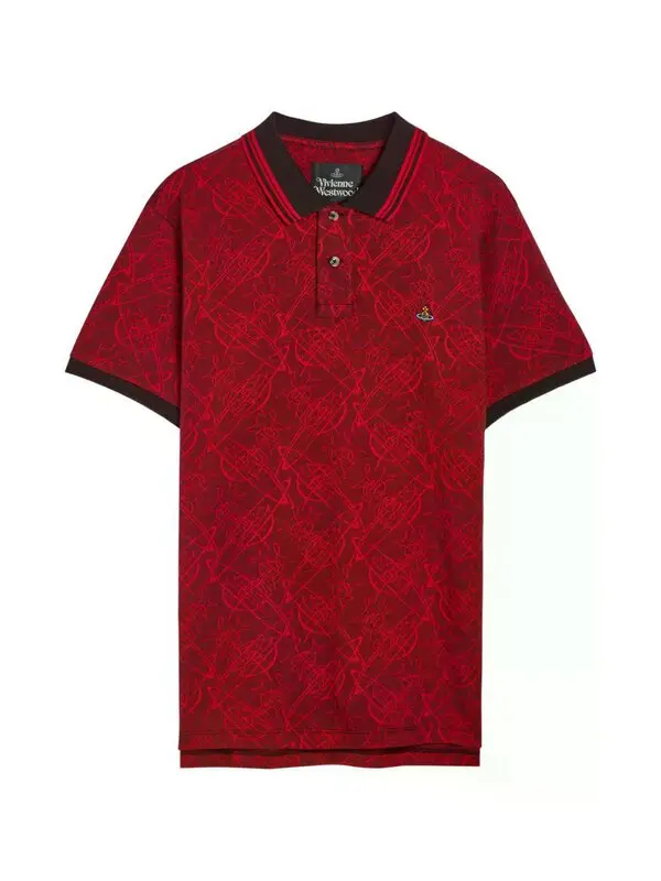 VIVIENNE WESTWOOD Graffiti-logo Polo Shirt