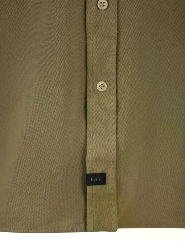 FAY French-collar Cotton Shirt
