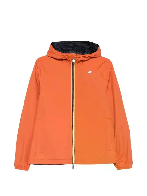 K-WAY Hooded Zip Jacket - Orange