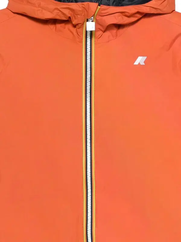 K-WAY Hooded Zip Jacket - Orange