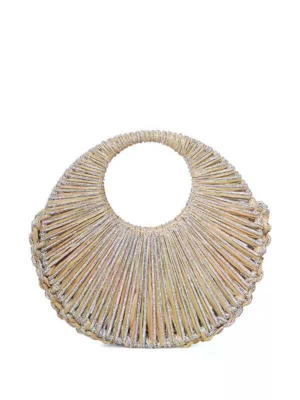 HIBOURAMA Crystal Embellished Tote Bag