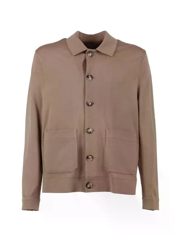 CIRCOLO 1901 Polo-collar Jacket - Neutrals