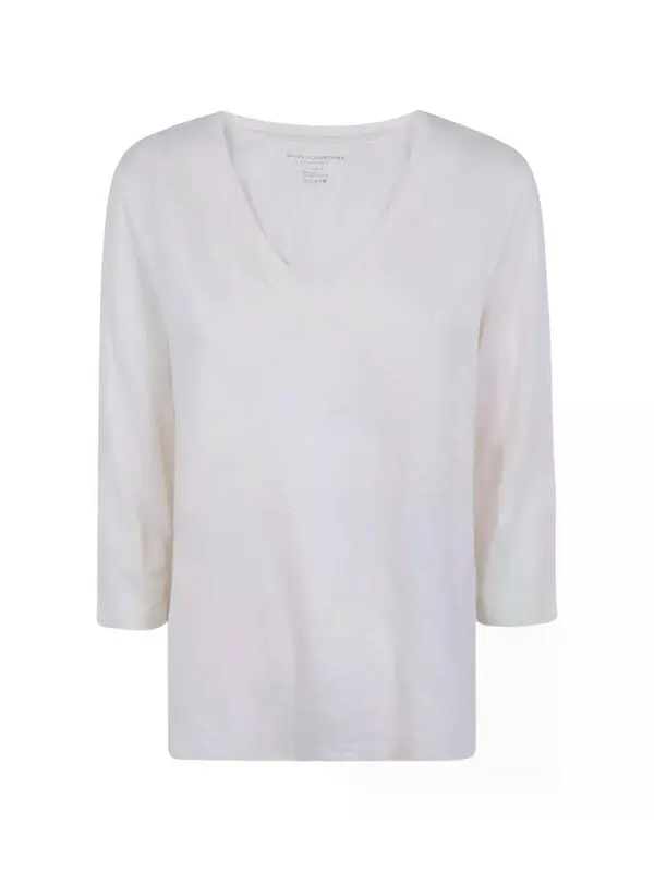 Majestic Filatures V-neck Three-quarter Length Sleeve T-shirt