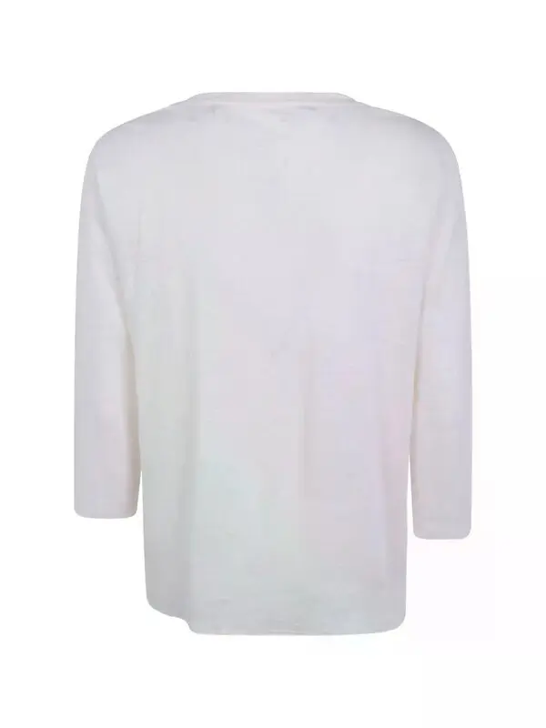 Majestic Filatures V-neck Three-quarter Length Sleeve T-shirt
