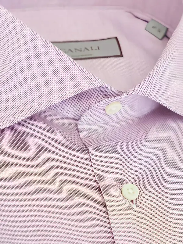 Canali Patterned Shirt - Pink