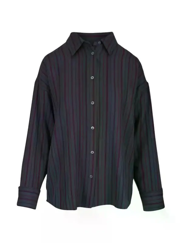 THE ELDER STATESMAN Striped Button-up Shirt