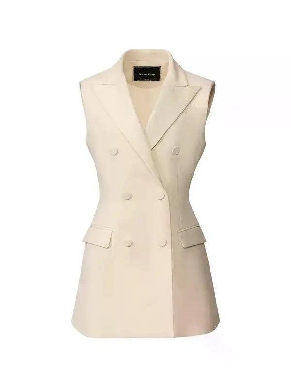 Fabiana Filippi Double-breasted Sleeveless Jacket