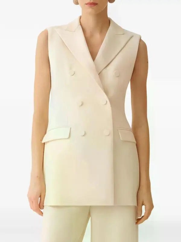 Fabiana Filippi Double-breasted Sleeveless Jacket