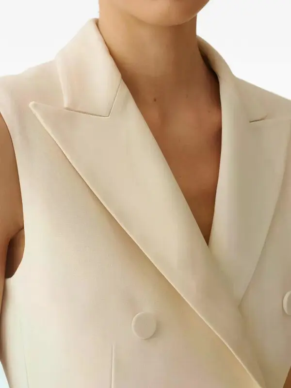 Fabiana Filippi Double-breasted Sleeveless Jacket