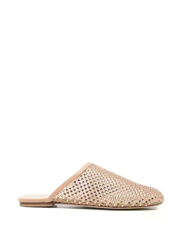 STUART WEITZMAN Bareitall Studded Mules - Neutrals