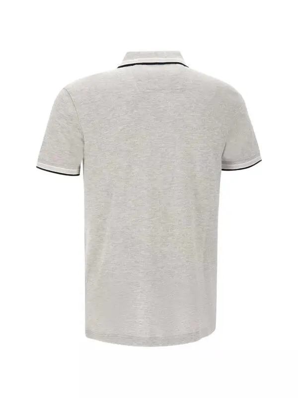 BOSS Striped-trim Pique Polo Shirt