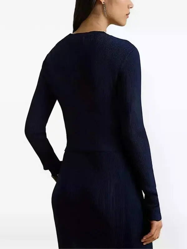 Ralph Lauren Buttoned Ribbed Cardigan