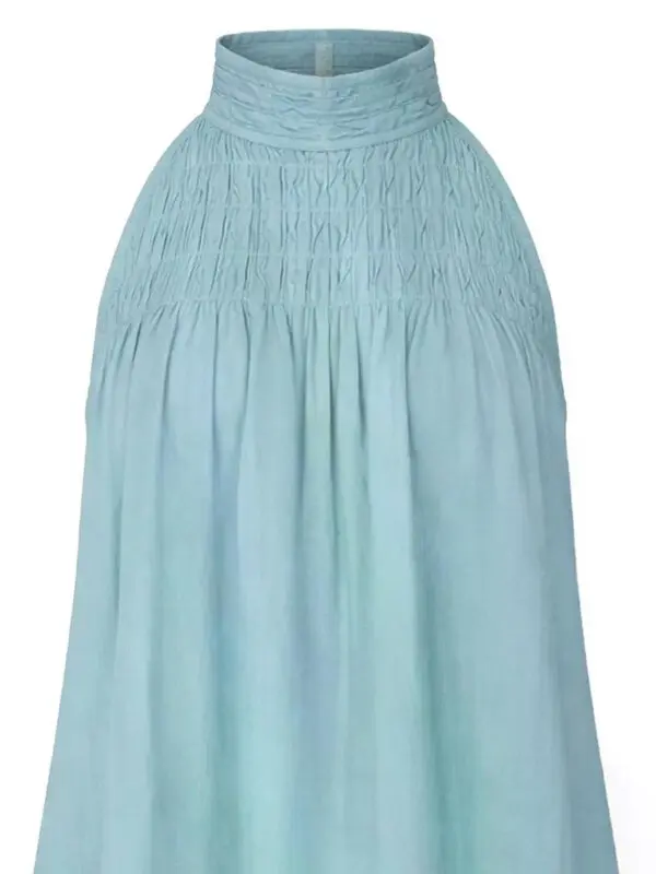 Sea Violet Smocked Halter Dress