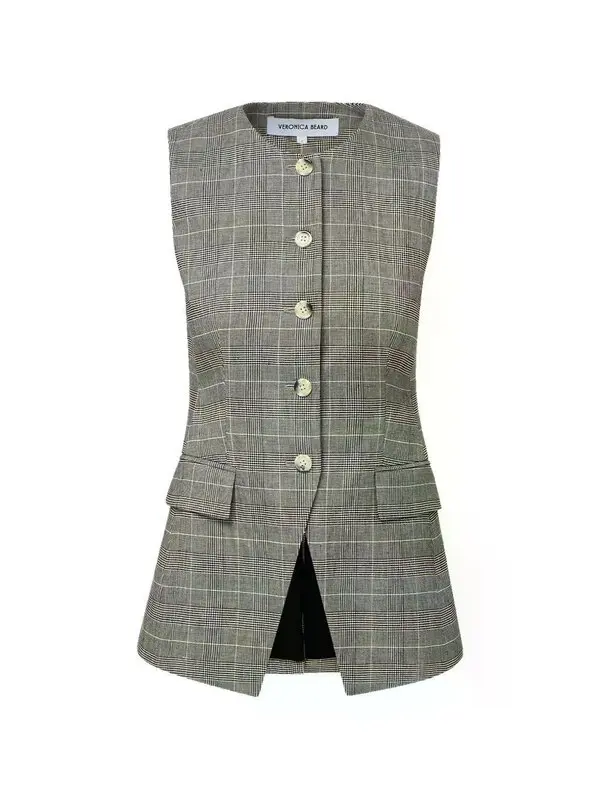 Veronica Beard Lois Check Jacket - Grey