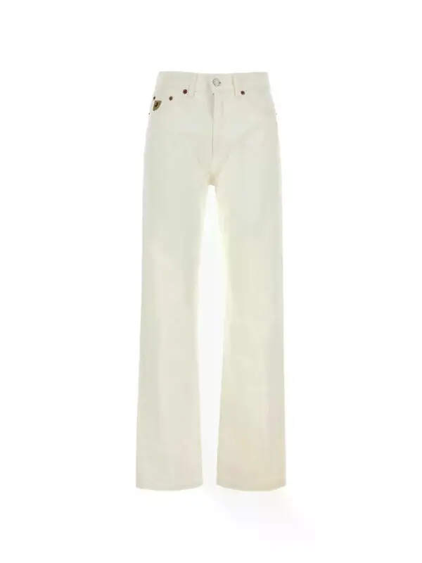 LOIS Logo Patch Straight Leg Jeans