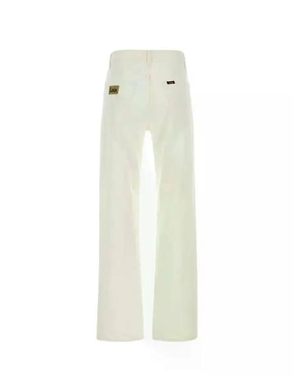 LOIS Logo Patch Straight Leg Jeans