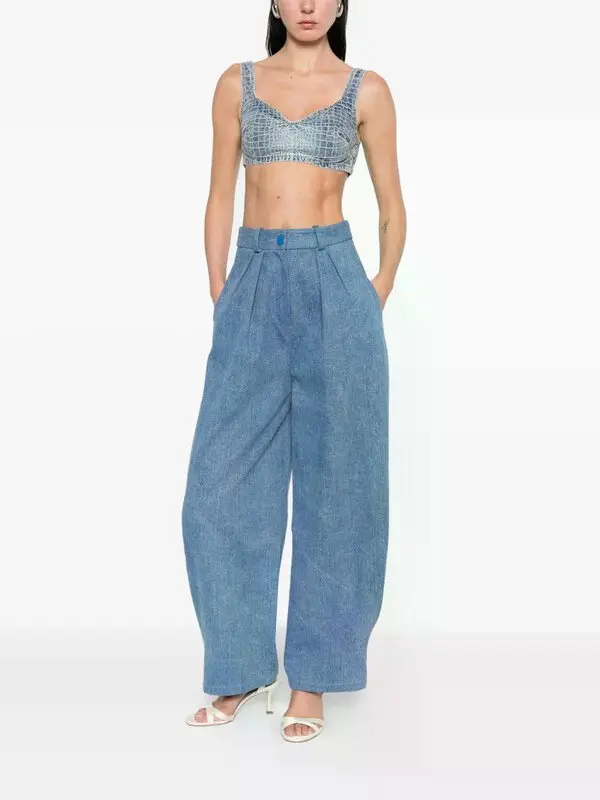 SELF-PORTRAIT Denim Top