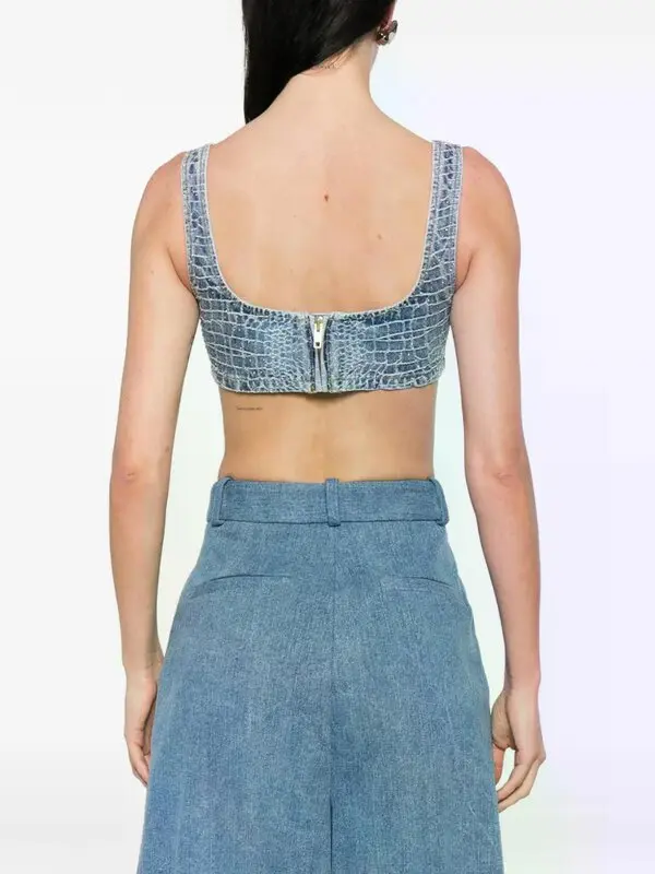 SELF-PORTRAIT Denim Top