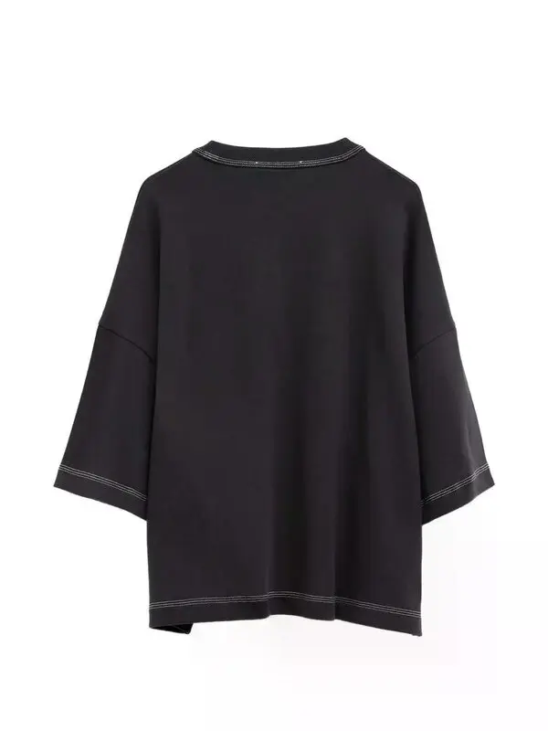 Jacquemus Contrast-stitching T-shirt - Blue
